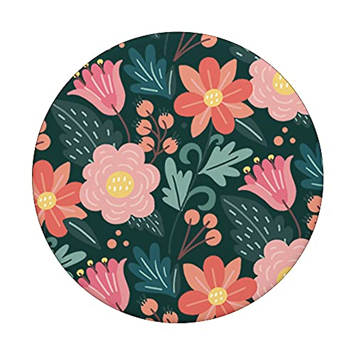 Cute Garden Botanical Colorful Floral Pattern PopSockets Swappable PopGrip