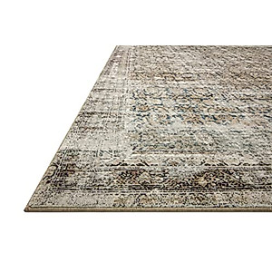Loloi Amber Lewis x Morgan Collection MOG-02 Navy/Sand, Traditional 2' x 3'-6" Rectangle Accent Rug feat. CloudPile™