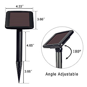 Ntsevsun Solar Rope Lights Outdoor, Waterproof 50 LED Solar String Light, Decoration Light for Outdoor,Garden,Gate,Patio,Yard,Lawn,Home,Wedding,Christmas Party (White) Pack of 2