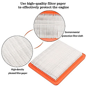 AWSZH 17211-Z8B-901 17211-zl8-023 Air Filter fit for Honda gc135 gcv135 gc160 gcv160 gc190 gcv190 gx100 and gxv57 Engines Lawn Mower Air Cleaner 491588 399959 F220 tillers, Bomag BT60(Pack of 2)