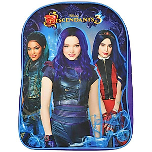 Descendants 3 15" School Backpack Purple-blue