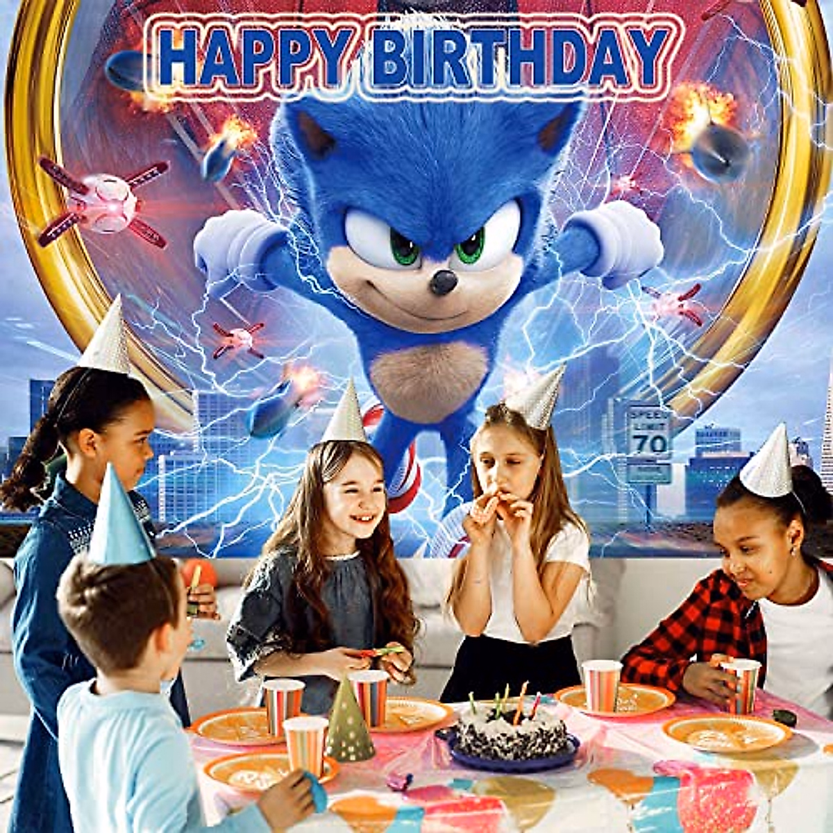 60x40 Inches Birthday Backdrop for Party, Soni Birthday Decoration with Good Wrinkle Resistance, Birthday Party Supplies as Background, Happy Birthday Banner 5X3 ft for Kids, Boys, and Girls