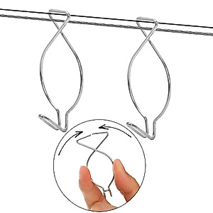 Suwimut 60 Pack Drop Ceiling Hooks for Hanging, White Heavy Duty Ceiling Hooks for Home Office Classroom Wedding Decorations, Metal T-Bar Clips for Suspended Drop Ceiling Tiles