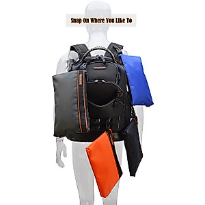 4-Packs Small Tool Pouch, Heavy-Duty Tool Pouch, Electrician Tool Pouch, Tool Pouches w/Clip, Electricians Tool Pouch, Tool Pouch Bag, Small Tool Bag, Tool Bag Small, Zippered Tool Bags and Pouches