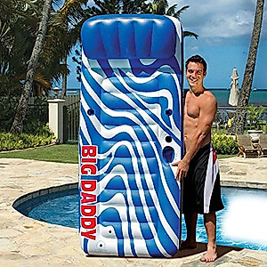 Poolmaster Big Daddy Swimming Pool Mattress Float, Blue