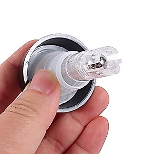Measured Liquor Pourers, 1 OZ Plastic Measured Liquor Pourer Tail Auto Measuring Shot Chamber Pourer Pour Spout Stopper for Alcohol Wine Cocktail Vinegar Bottle Drink Spirits (6, Transparent)
