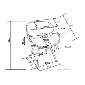 SIMPLIHOME Marana 18 Inch Wide Mid Century Modern Dining Chair in Deep Tan Vegan Faux Leather, For the Dining Room