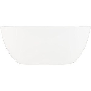 Signature Hardware 952997-59 Patera 59" Resin Soaking Freestanding Tub with Integrated Drain and Overflow
