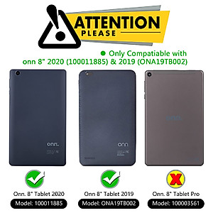 CCambro Kids Case for onn Gen 2 8 inch(100011885)/onn Surf 8 inch(ONA19TB002), Light-Weight EVA Soft Foam Durable Rugged Shockproof Kidsproof Foldable Handle Kickstand Cover for Kids - Purple