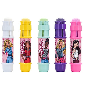 Sunny Days Entertainment Barbie Jumbo Chalk Holders | 5 Chalk Sticks with Holders for Kids | Barbie Outdoor Toys