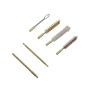 Motanar 9mm Pistol Cleaning Kit Set Pocket Size Hand Gun Bore Brush for Cal.38/357/9mm Pistol Cleaning Black