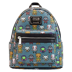 Loungefly Marvel Guardians of the Galaxy Kawaii All Over Print Mini Backpack