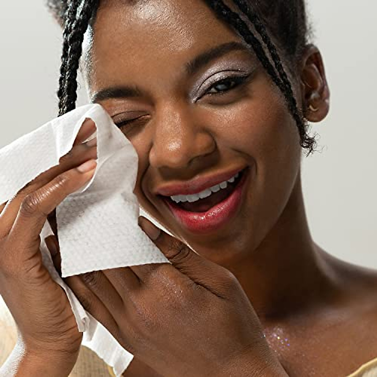 Unicorn Glow Makeup Remover Cleansing Face Wipes - 1 EA [25 count] XL Oversize Biodegradable Daily Cleansing Facial Towelettes to Remove Makeup, Micellar Water, Charcoal, Aloe Extract and Vitamin E, Alcohol Free, Paraben Free - CALL IT A DAY (1 EA)