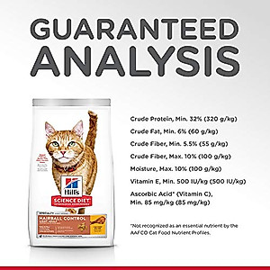 Hill's Science Diet Dry Cat Food, Light Adult, Hairball Control, Light for Healthy Weight & Weight Management, Chicken Recipe, 15.5 lb Bag