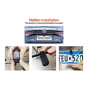 WOLFBOX Original Rear Camera for Mirror Dash Cam, Suitable for G840S/G930/T10, 1080P Waterproof Backup Camera