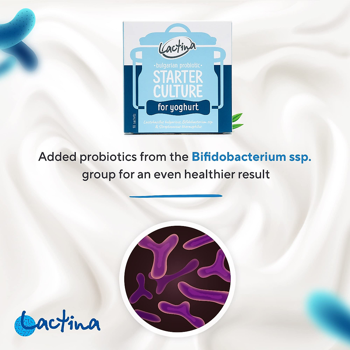 Bulgarian Yogurt Starter Culture with Probiotics Natural Probiotic Yogurt Culture Starter Homemade Yoghurt Starter 10 Liters Lactobacillus bulgaricus