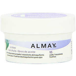 Almay Oil Free Eye Makeup Remover Pads, 15 Count in 1 box