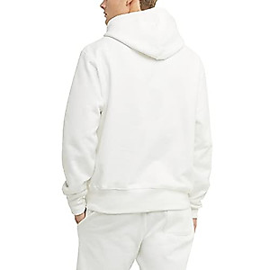 Champion mens Reverse Weave Pullover, Left Chest C Hoody, White-y06145, Small US