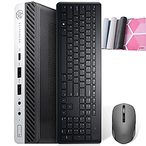 HP EliteDesk 800 G3 Mini High Performance Desktop Intel i7-6700 up to 4.00GHz 32GB New 1TB NVMe SSD Built-in AX200 Wi-Fi 6 BT Dual Monitor Support Wireless Keyboard and Mouse Win10 Pro (Renewed)