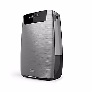 Pure Enrichment HumeXL Ultrasonic Cool Mist Humidifier - Large, Easy-to-Clean 5-Liter/1.3 Gallon Water Tank, Touch-Button Control, High/Low Mist, 2 Independent 360° Mist Nozzles and Night Mode