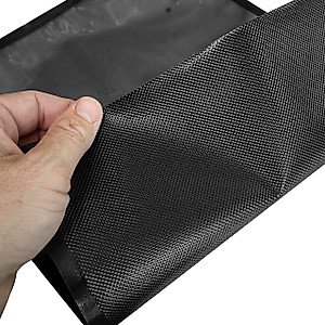 SEZONS - Diamond Bags - Vacuum Sealing bags 5mil - 50 bags (15x20, Black/Clear)
