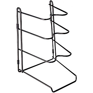 DRNKS Pot Lid Storage Rack-Universal Cooking Pot Cover Dome Wok Cover Frying Pan Lid Kitchen Accessories Lid And Spoon Drainage Rack Pan Pot Cover Lid Rack Stand Kitchen Organizer Applicable to kitche