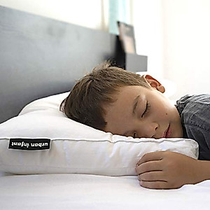 Urban Infant Toddler Pillow - 13”x 17” - Machine-Washable Cotton - Kids First Pillow Transition to Bed