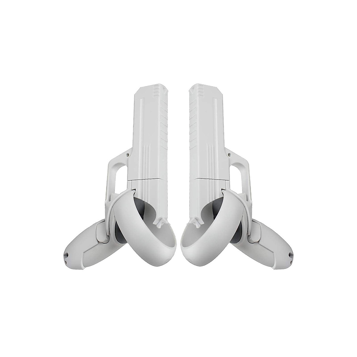 Skywin VR Bundle for Quest 2 - Controller Grips, Game Gun Stock, Link Cable, and Large 35" Directional VR Comfort Mat