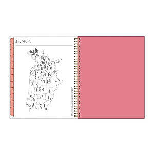 Blue Sky 2024 Weekly and Monthly Planner, January - December, 8.5" x 11", Frosted Cover, Wirebound, Fly By (140195-24)