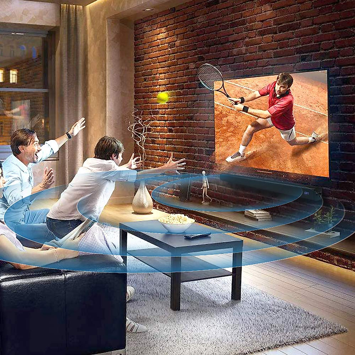 hmovie Sound Bar, 3D Surround Sound for Home Theater