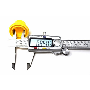 4 Pack Replacement YELLOW SPOUT CAPS Top Hat Style fits # 900302 900092 BLITZ Gas Can Spout Cap fits self venting gas can Aftermarket (SPOUTS NOT INCLUDED)