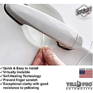 YelloPro Custom Fit Door Handle Cup 3M Anti Scratch Clear Bra Paint Protector Film for 2017 2018 2019 2020 2021 Jeep Grand Cherokee Laredo E Limited Trailhawk Overland Altitude 75th Anniv SUV