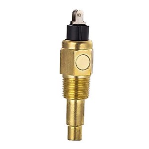 Knowtek 1/4 NPT 14mm Thread Diesel Engine Oil Water Temperature Sensor 120 C Alarm Brass Universal 6V-24V for Generator VDO Type