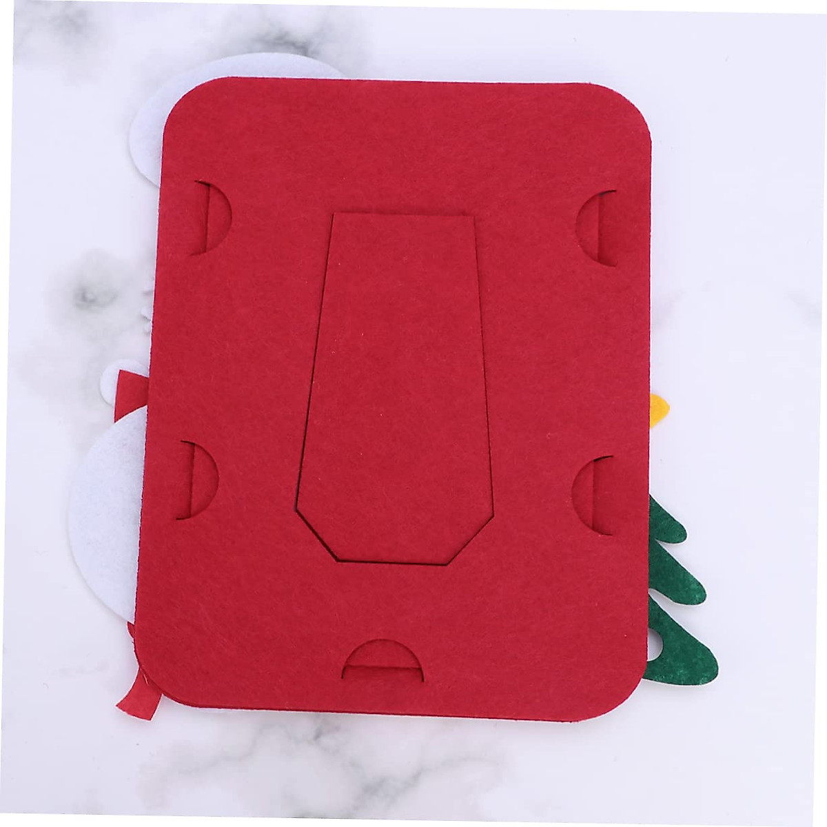 Veemoon Photo Frame Christmas Picture Frame Diy Christmas Ornaments Handmade Frame Red Picture Frame Kraft Picture Frame Decorative Picture Frames Red Decorations Embroidery Child Manual