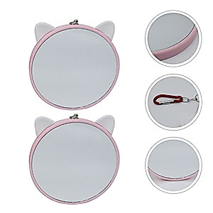 Mipcase Bird Mirror Bird Mirror 2Pcs Bird Mirror Pet Bird Mirror Toy Cage Parrot Cage Toys Swing Fun Play Toy for Parakeet Cockatiel Bird Cages Accessories Parakeet Mirror Bird Toy