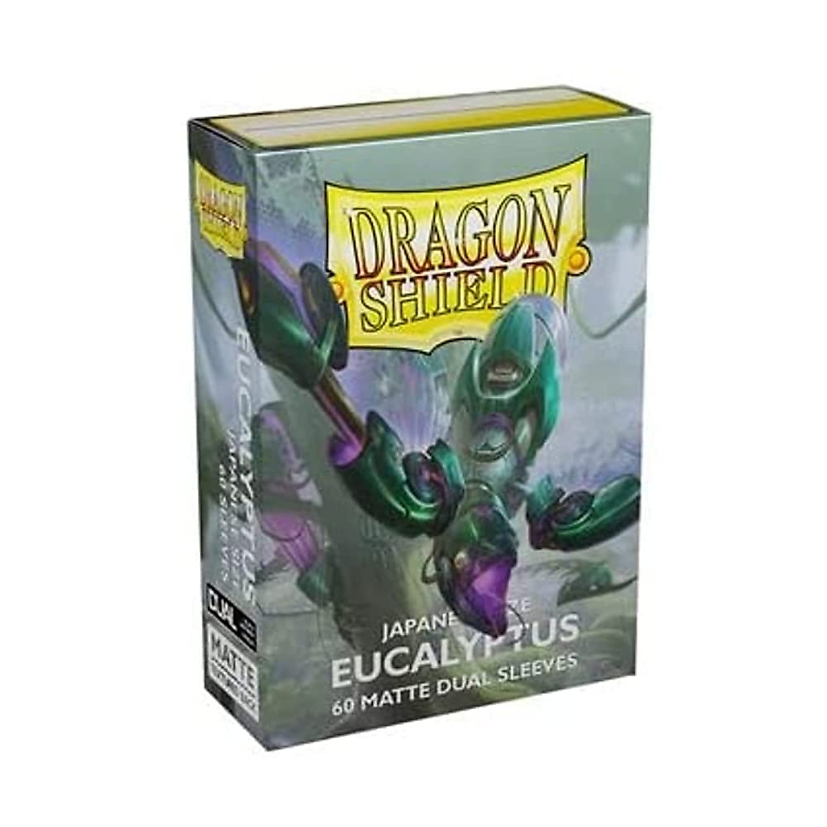 Arcane Tinmen Dragon Shield Japanese Size Sleeves – Matte Dual Eucalyptus 60CT - Card Sleeves Smooth & Tough - Compatible with Pokemon, Yugioh, & Magic The Gathering – MTG, TCG, OCG, (AT-15149)