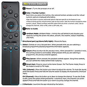【Pack of 2】 New Universal Remote Control for All Samsung TVs,Compatible with Samsung Frame Crystal UHD Neo QLED OLED 4K 8K Smart TVs with Netflix, Prime Video, hulu