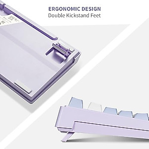 Hexgears Purple Rain M4 Mechanical Keyboard, 99 Keys Hot Swappable Wired Gaming Keyboard, PBT Keycaps, Creamy Keyboard with Number Pad for Windows/Laptop/Xbox, Kailh Green Switch Pre-lubed, Linear