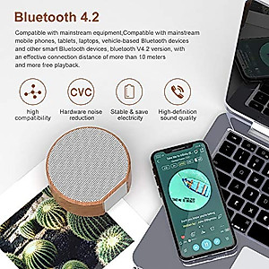 UZiLaCo Wireless Speakers, Portable Bluetooth Speaker with IPX4 Waterproof, Perfect Small Size, HD Sound, Wireless Bluetooth Speaker for Home Office Bookshelf Outdoor Travel Camping-White