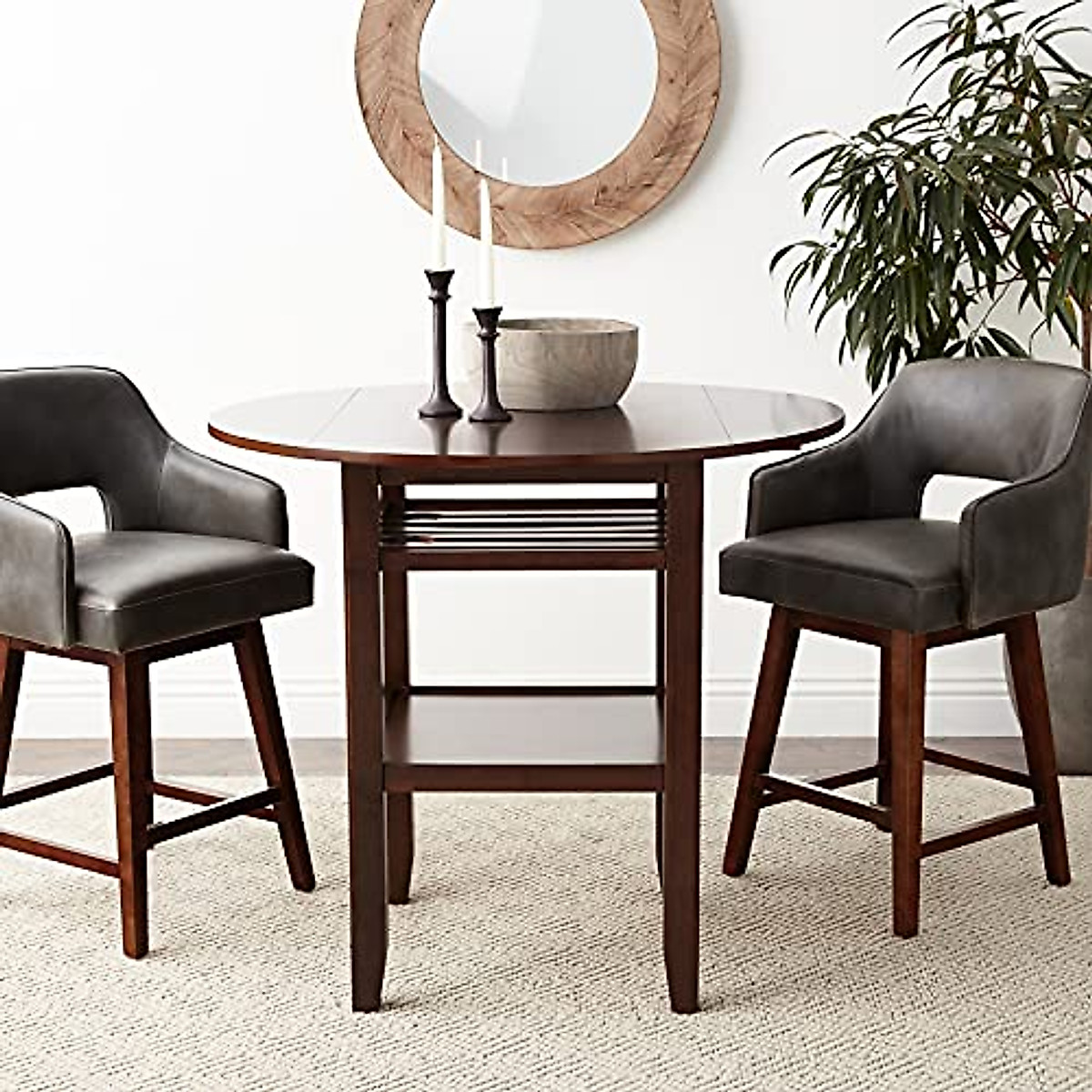 ACME Furniture Tartys Counter Height Table, Cherry