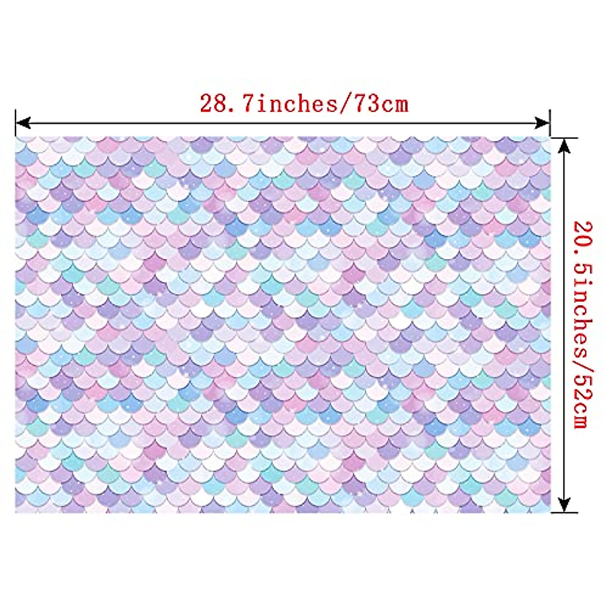 Birthday Wrapping Paper for Girls Women Kids Baby Shower Shining Mermaid Scale Scallop Pink Galaxy 4 Style Gift Wrap Paper for Graduation Wedding Anniversary 12 Folded Sheets 20.5 * 28.7 inch