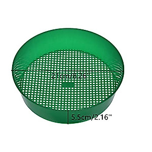 HomeSoGood 2 Pcs Round Garden Soil Sieve Garden Sieve Plastic Mesh Screen, Used to Filter Small Gravel, Soil, and Sand Sieves