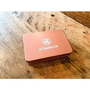 Premium Solid Metal Polyhedral RPG Dice Set - Bronze