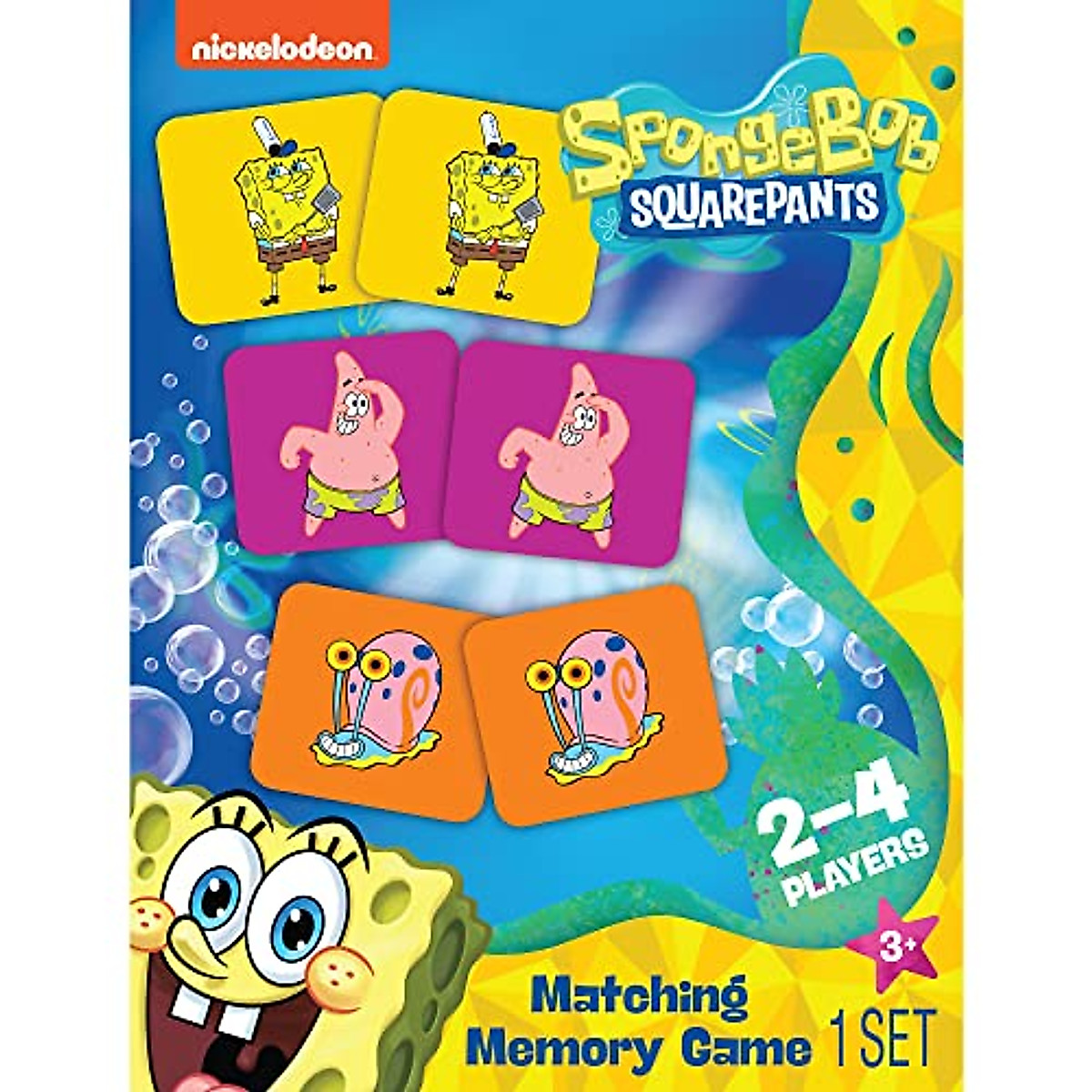 SpongeBob Memory Matching Card Game for Kids
