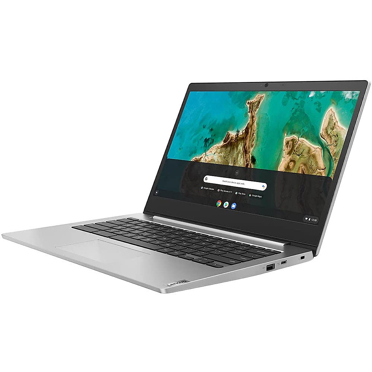 Lenovo Chromebook 3 14" HD TN 220nits Anti-Glare Laptop Computer, Intel Intel N4020, 4GB LPDDR4, 32GB eMMC, 802.11AC WiFi, Bluetooth 4.2, Webcam, Remote Work, Chrome OS, TWE 128GB MicroSD Card