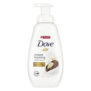 Dove Instant Foaming Body Wash with NutriumMoisture Technology Shea Butter with Warm Vanilla Effectively Washes Away Bacteria While Nourishing Your Skin 13.5 oz