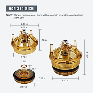 Thaekuns 905212 905-212 Bonnet Repair Kit for Febco 765 Pressure Vacuum Breakers and Backflow Preventers,1 Inch And 1 1/4 Inch