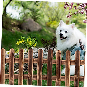 Garden Fence Yard Border Fence Landscape Fence Wood Yard Border Garden Supplies Garden Ornament Courtyard Fence Courtyard Partition Fence DIY Flowerbed Fence Fencing for Garden