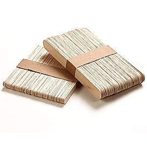 Wooden Wax Sticks - HOOMBOOM 300 Pcs Waxing Sticks - 4 Style Assorted Wooden Wax Sticks - For Body Legs Face Eyebrow Waxing Applicator Spatulas for Hair Removal or Wood Craft Sticks