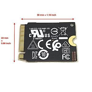 Samsung SSD 512GB PM991 M.2 2230 30mm NVMe PCIe Gen3 x4 MZ9LQ512HALU MZ-9LQ512A Solid State Drive Compatible with Dell HP Lenovo